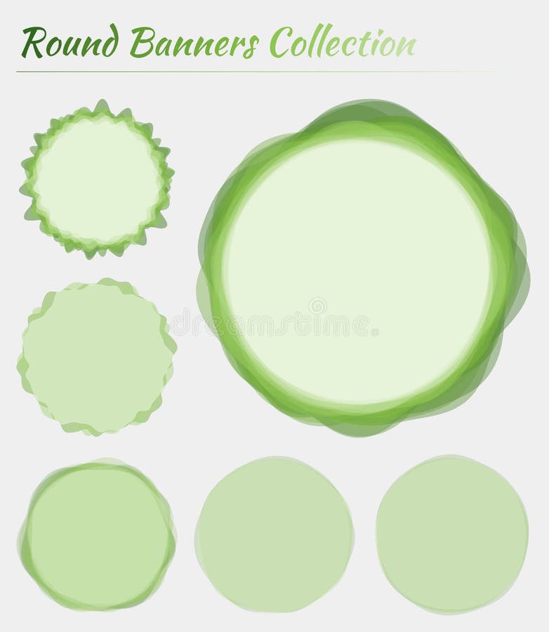 Round logos collection. stock vector. Illustration of circular - 190049517