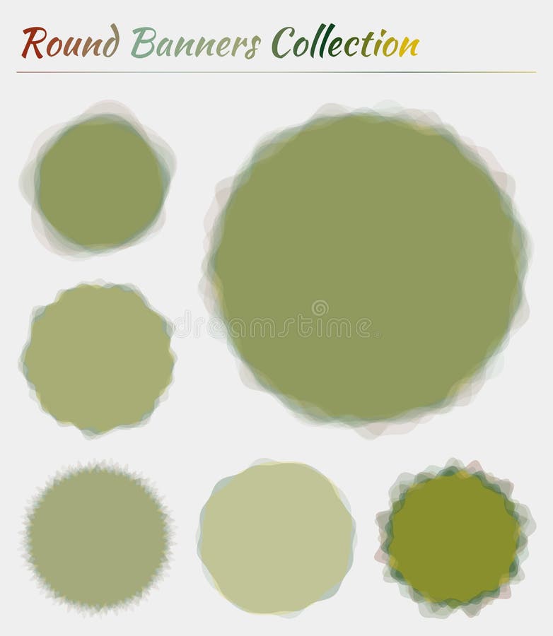 Round logos collection. stock vector. Illustration of infograph - 190049471