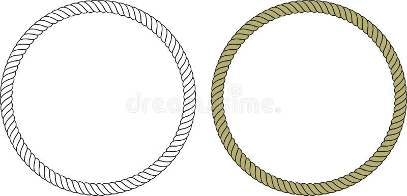 Round loop rope stock vector. Illustration of curve - 194051053