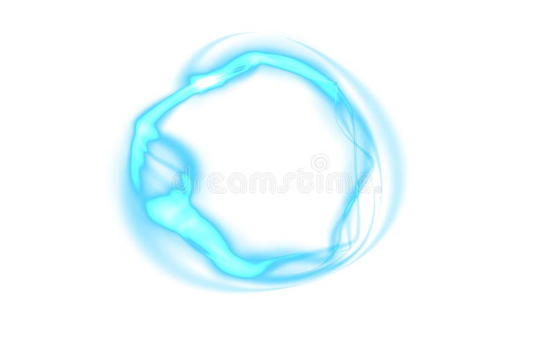 A Round Luminous Translucent Frame Made of a Beam of Multicolored Light ...