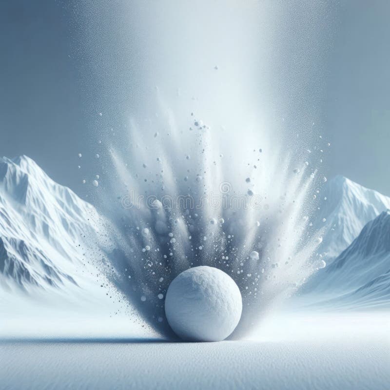 A Round Lump Cutting into the Surface. Stock Photo - Image of white ...