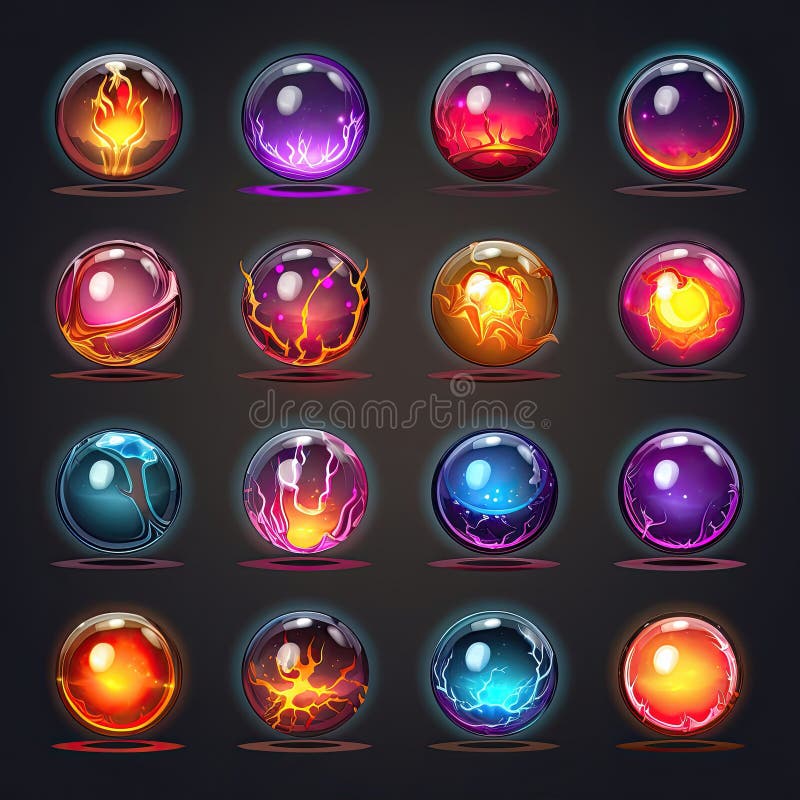 Realistic Magic Sphere Game Ai Generated Stock Image - Image of ...