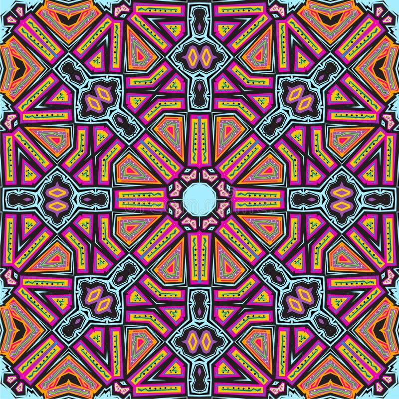 Round mandala pattern stock vector. Illustration of decoration - 64772589