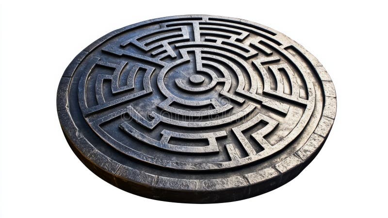 A Captivating Round Maze Design Crafted from Sturdy Material. this ...