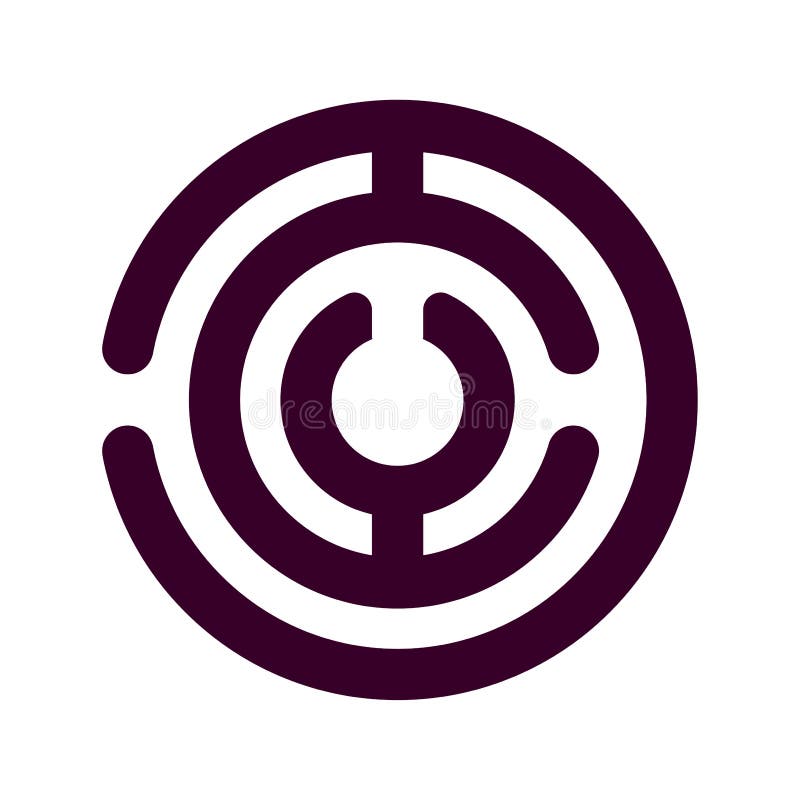 Round Maze. Round Shape. Business Strategy Concept. Vector Illustration ...