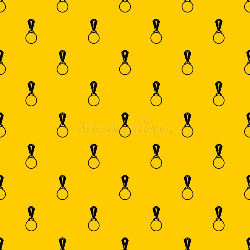 Round Medal with Ribbon Pattern Vector Stock Vector - Illustration of ...