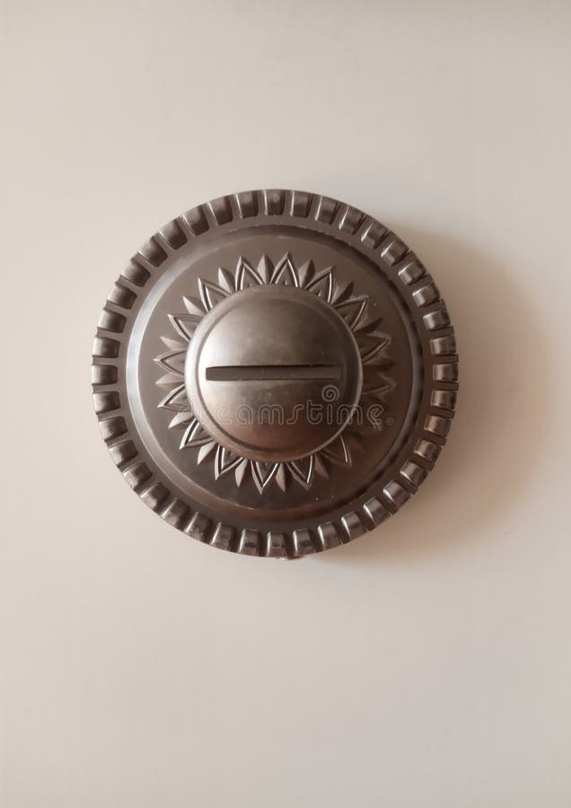 Round Metal Socket, Door Lock Element Stock Image - Image of socket ...