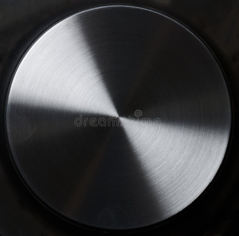 Round Metal Brushed Surface Stock Photo - Image of circular, scratched ...