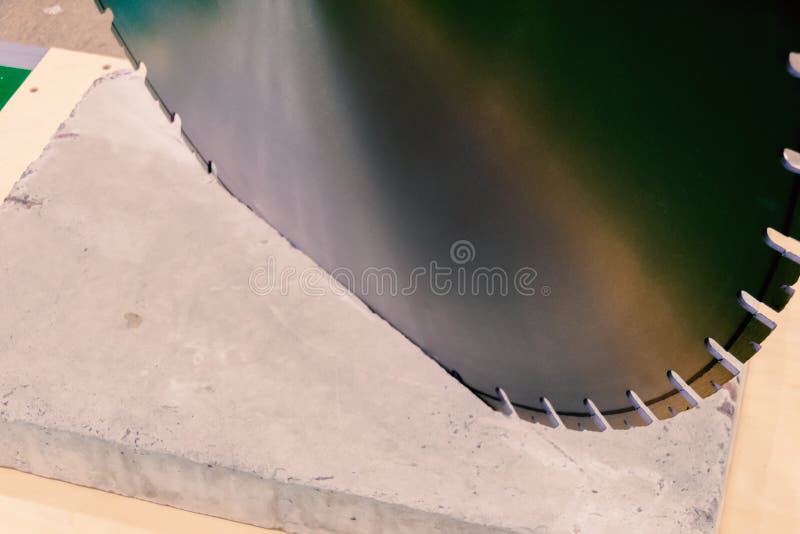 Round Metal Disc for Cutting Concrete Structures Stock Photo - Image of ...