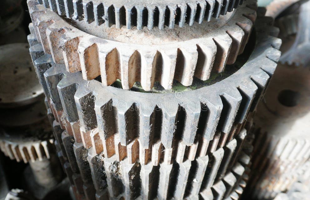 Round metal gears stock photo. Image of weathered, power - 212651514