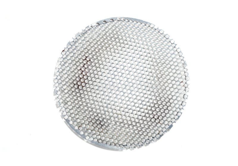 Round Metal Grid Full of Holes Stock Image - Image of pattern, textured ...