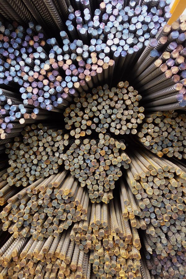 Round Metal Long Blanks, Metal Blanks, Metal Warehouse. Stock Photo ...