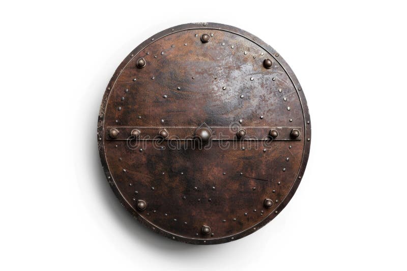 A Round Metal Object with Rivets, Suitable for Use in Various ...