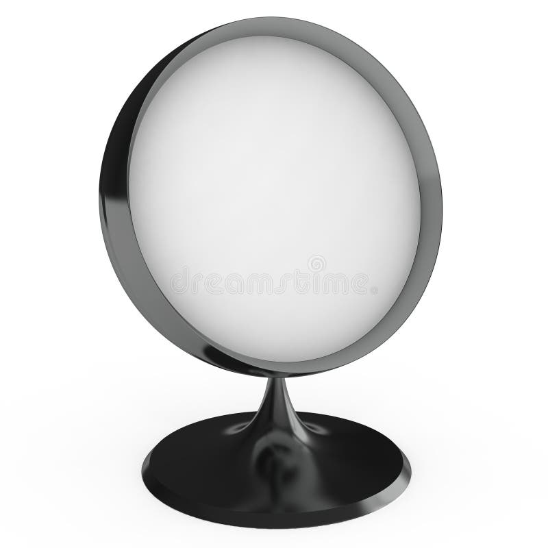 Round Metal Photo Frame stock illustration. Illustration of isolated ...