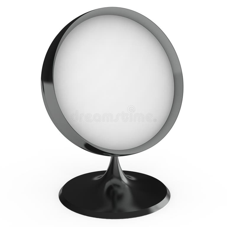 Round Metal Photo Frame stock illustration. Illustration of isolated ...