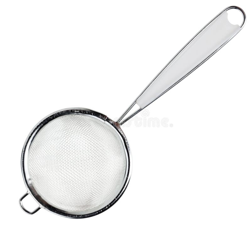 Round metal tea strainer stock photo. Image of strainer - 20465922