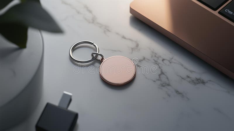 Realistic Mockup of a Personalized Keychain with Custom Engraving ...