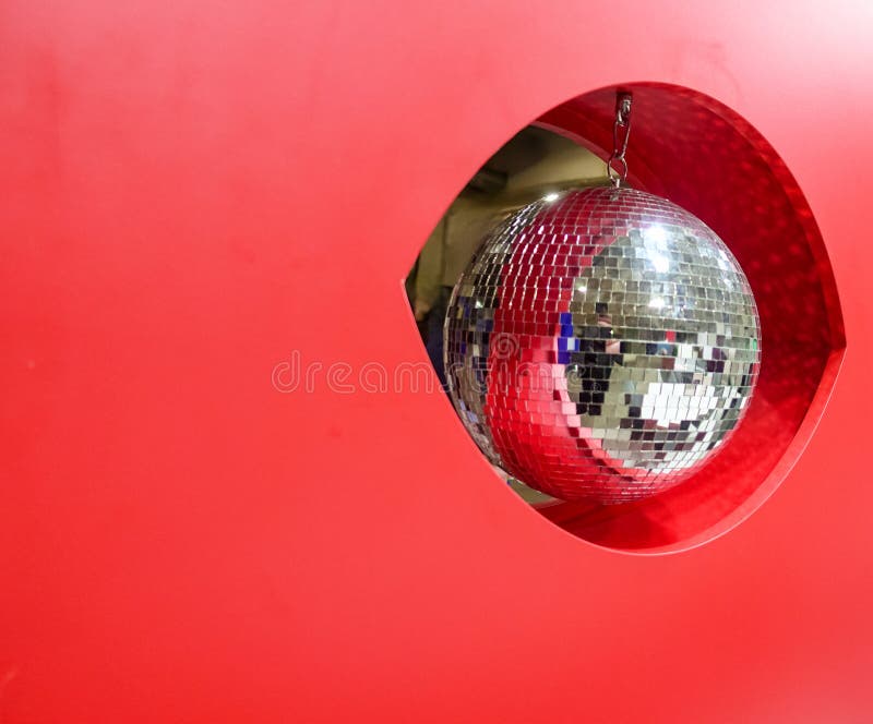 Round Mirror Disco Ball. it is in the Red Hole, Which is Part of the ...