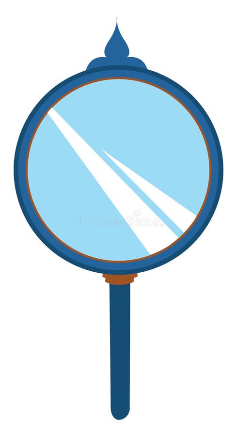 Round Mirror, Illustration, Vector Stock Vector - Illustration of ...