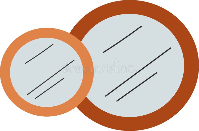 Round Mirrors for Interior stock vector. Illustration of apartment ...