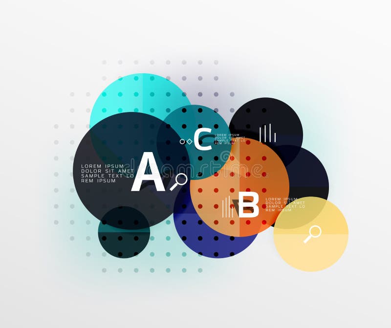 Round Modern Circle Option Infographic Diagram Stock Illustration ...