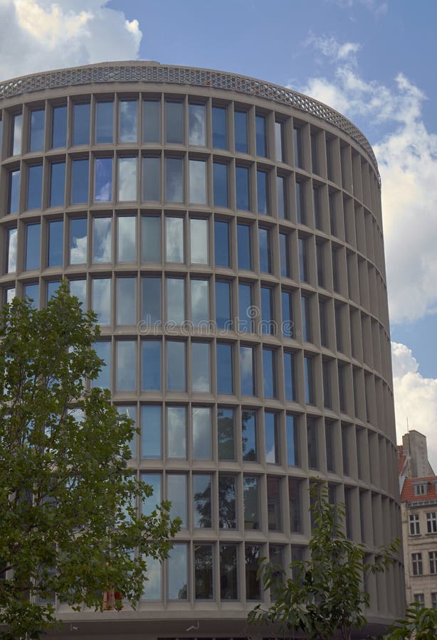 Round Modernistic Building in Poznan Stock Image - Image of europe ...