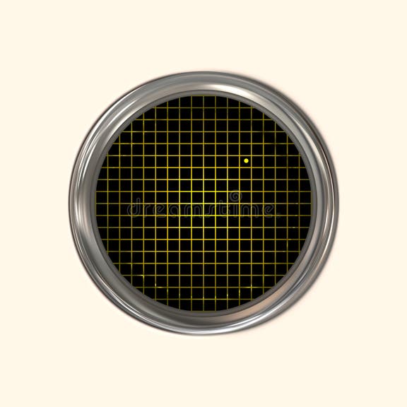 Round Modulation Oscilloscope Creen Stock Illustration - Illustration ...