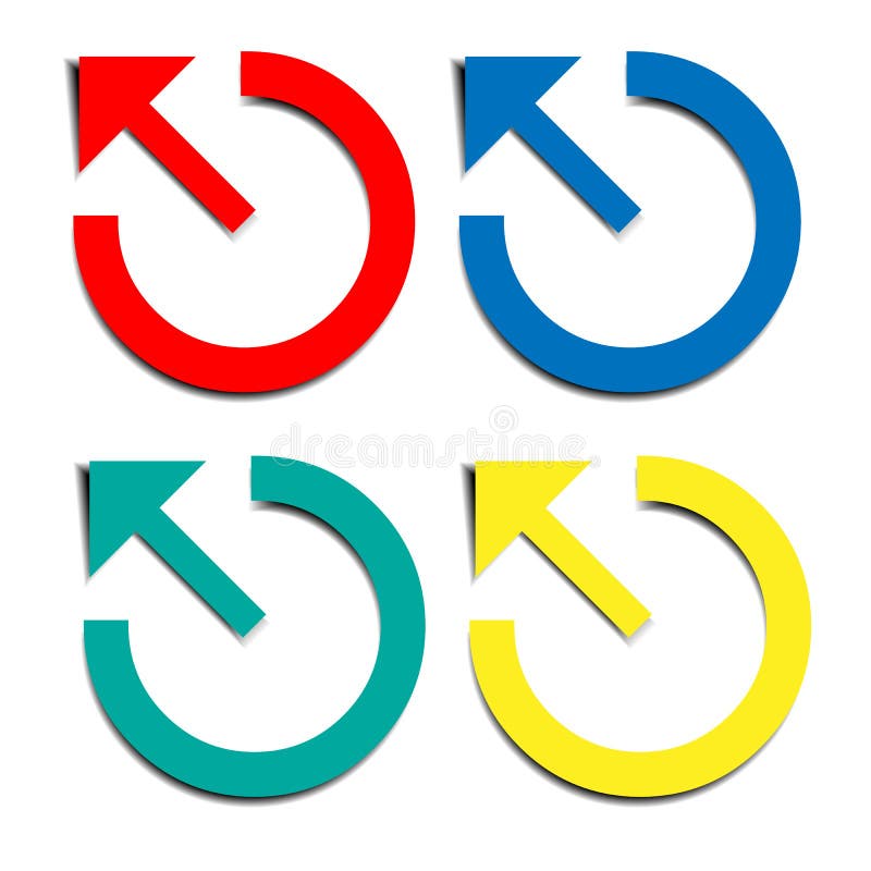 Round Motion Arrow Symbols Vector Image EDIT Stock Illustration ...