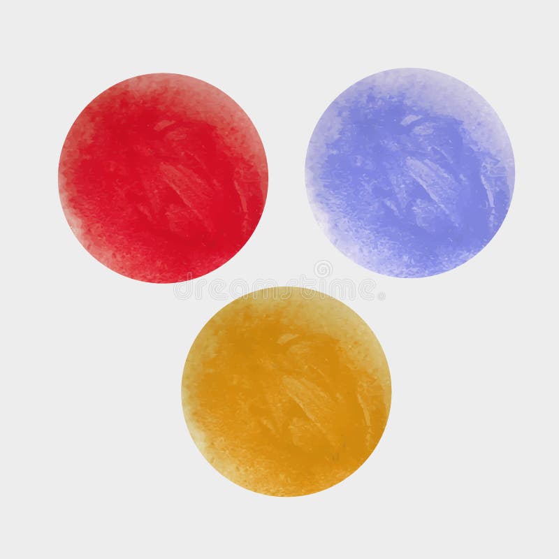 Round Multi-colored Spots. the Texture of Acrylic. Palette Colors ...