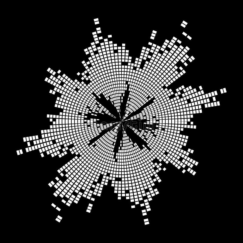 Round Music Wave Equalizer Sound Symbol Icon Design Isolated on Stock ...