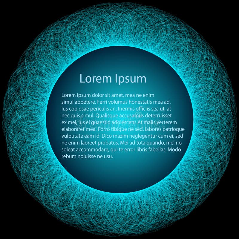 Round Network Frame - Vector Illustration Stock Vector - Illustration ...