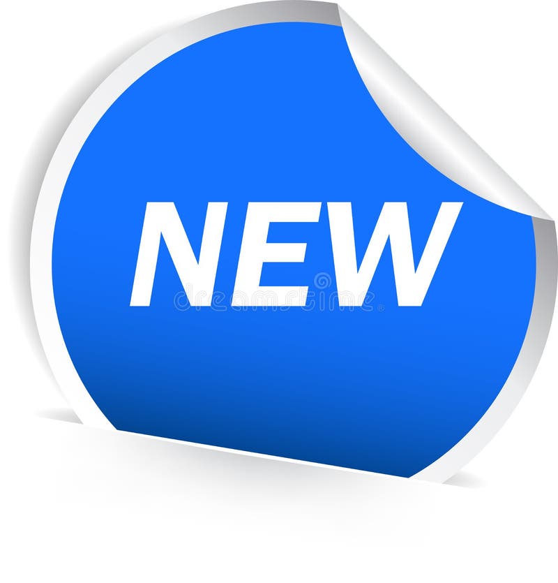 New sticker stock vector. Illustration of board, leaf - 206744003