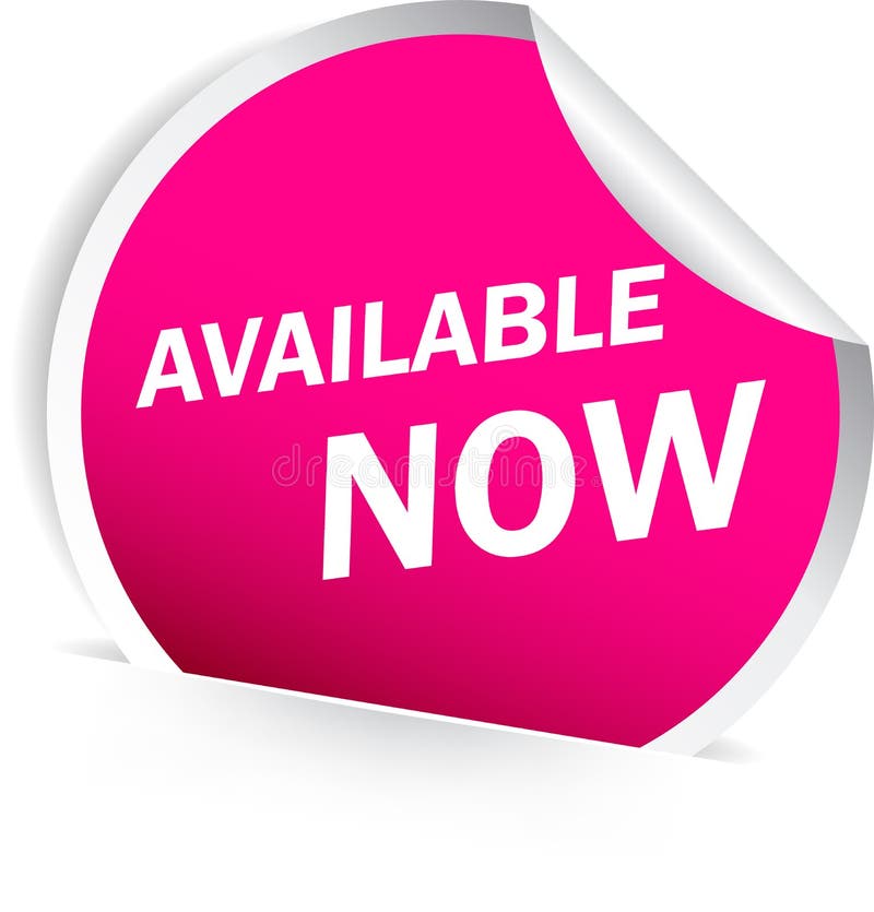 Available Now Vector Sticker Stock Illustration - Illustration of apply ...