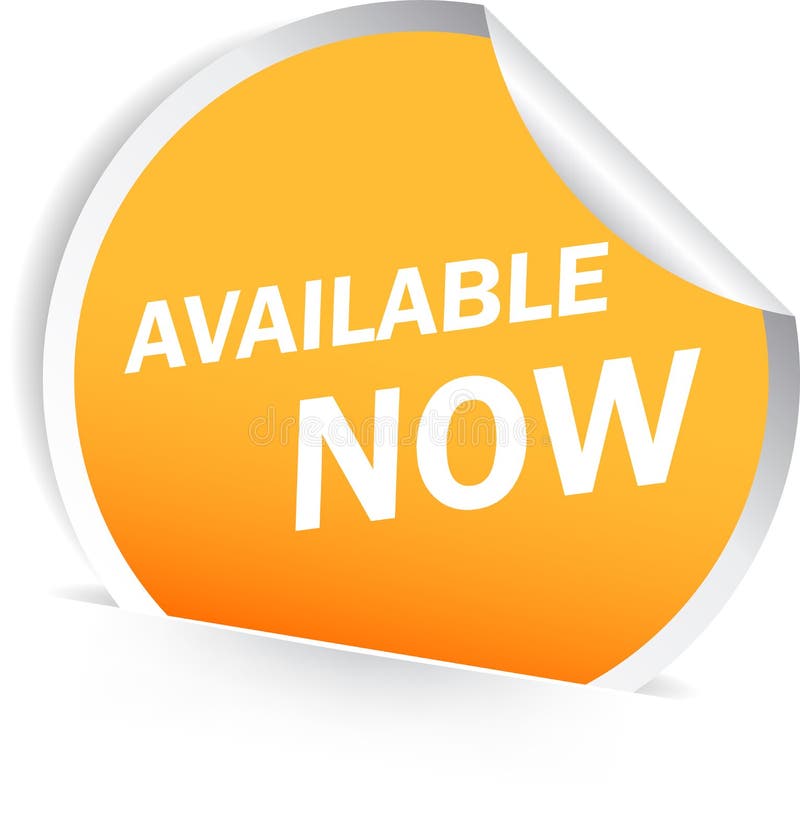 Available Now Vector Sticker Stock Illustration - Illustration of apply ...