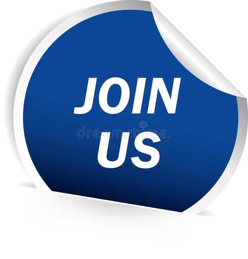 Join us vector sticker stock illustration. Illustration of clean ...