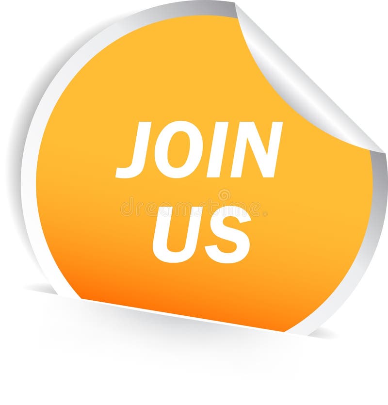 Join us vector sticker stock illustration. Illustration of apply ...