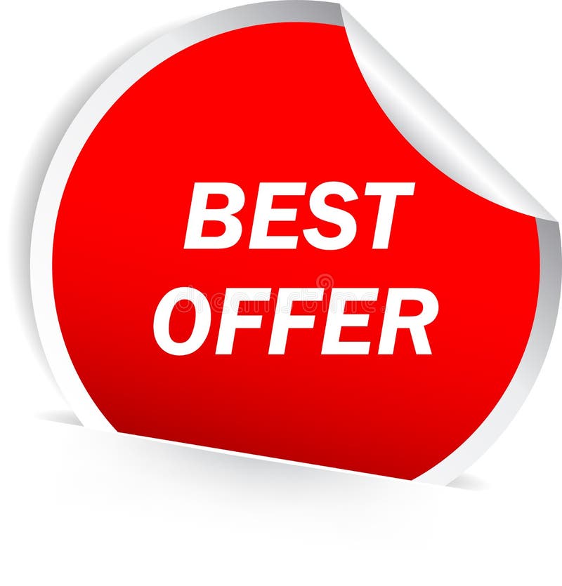 Best Offer vector sticker stock illustration. Illustration of avail ...
