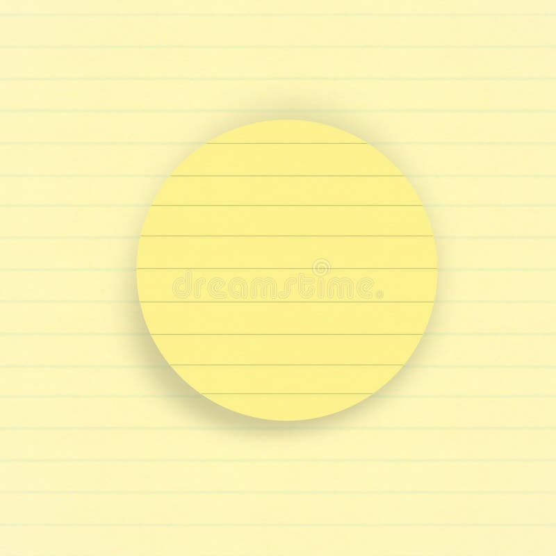 Round notepaper stock illustration. Illustration of notebook - 12140496