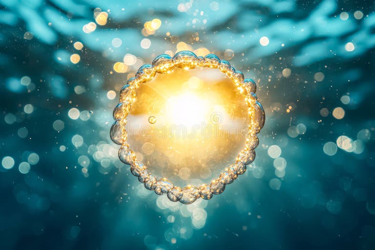 Round Object with a Yellow Light Shining on it Stock Photo - Image of ...