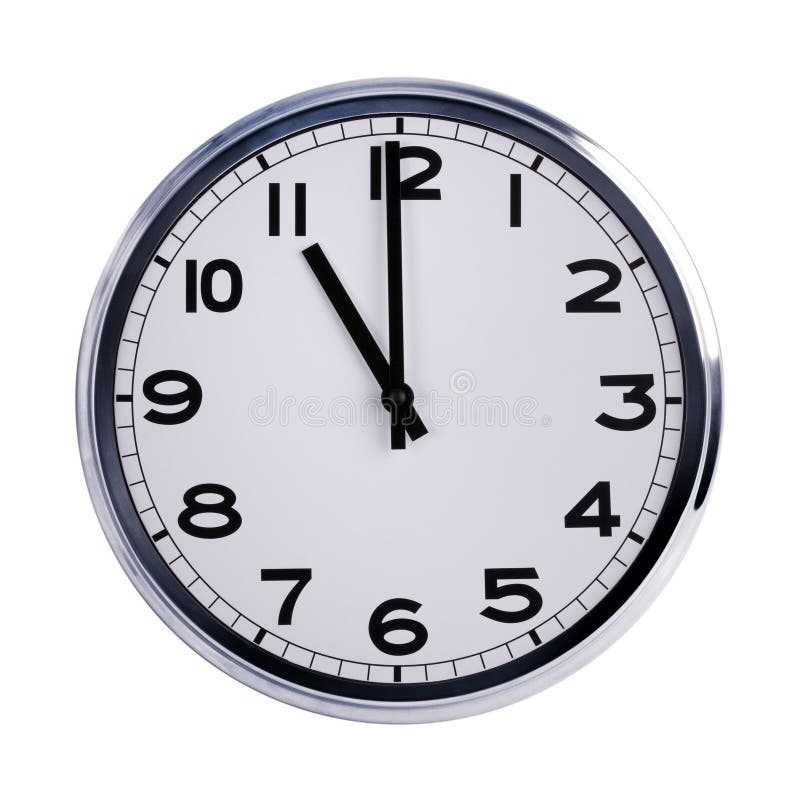Round Office Clock Shows Eleven O Clock Stock Image - Image of rotation ... Round Office Clock Shows Eleven O Clock Stock Image - Image of rotation ...
