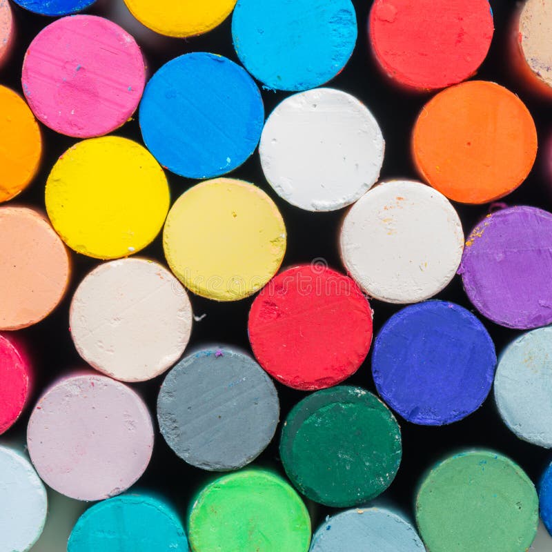 Oil pastels crayons stock image. Image of craft, pink - 14425693