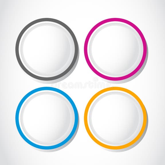 Round option buttons stock vector. Illustration of color - 28065392