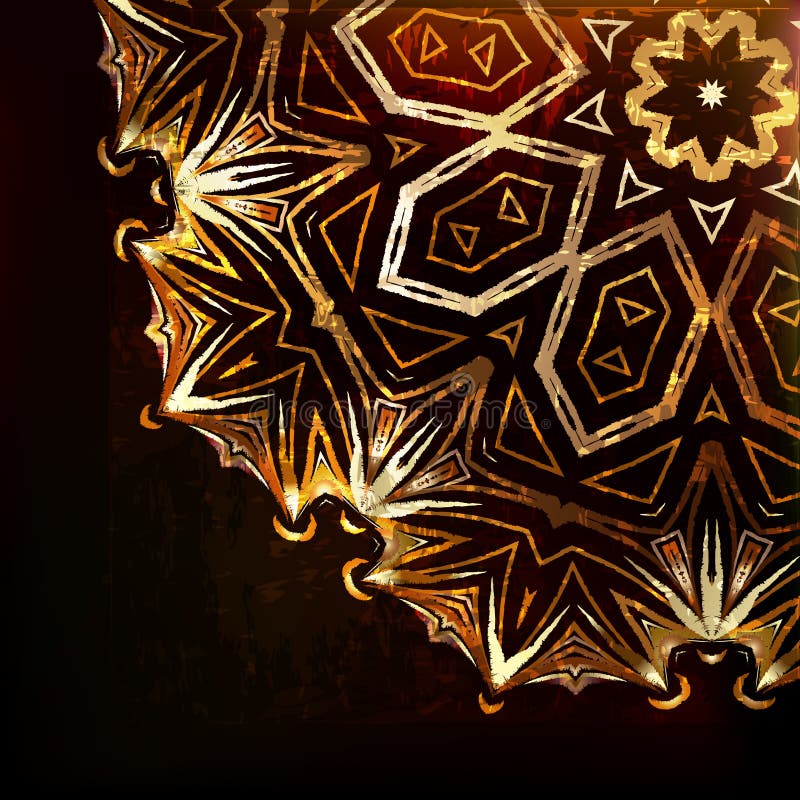 Round Ornamend Mandala Pattern Stock Vector - Illustration of floral ...