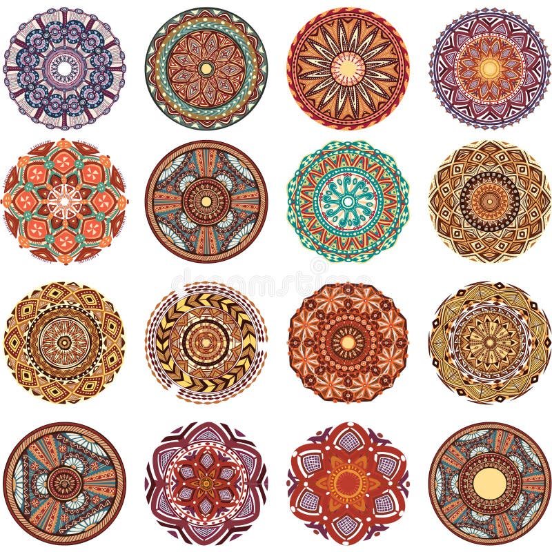 Black Round Ornament Vector Stock Vector - Illustration of object ...