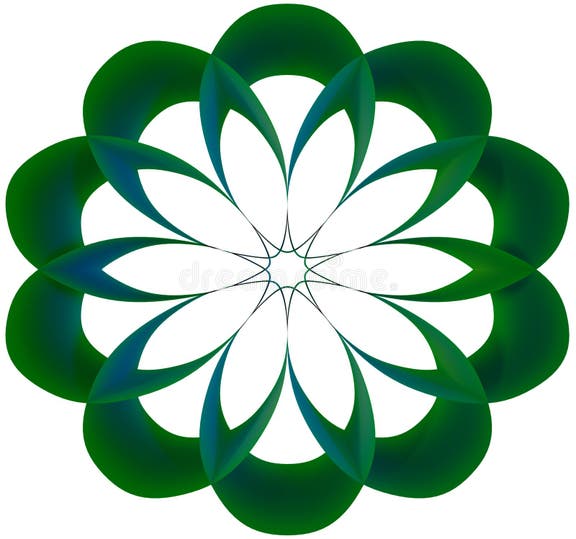 Green & Light Blue Round Vector Stock Illustration - Illustration of ...