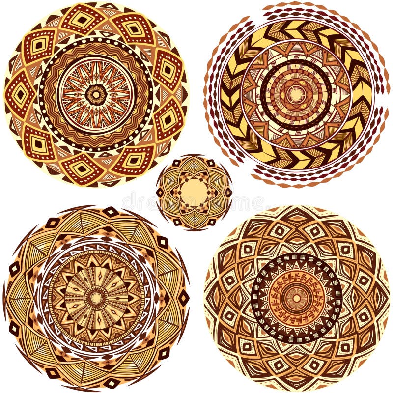 Round Ornament Patterns stock vector. Illustration of mandala - 50077287
