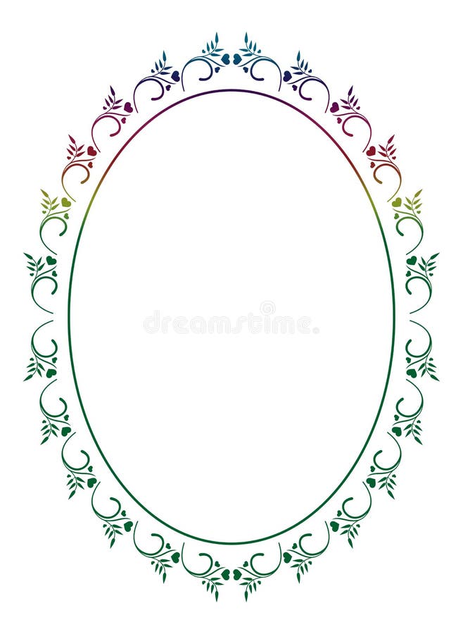 Round ornamental frame stock illustration. Illustration of elegant ...