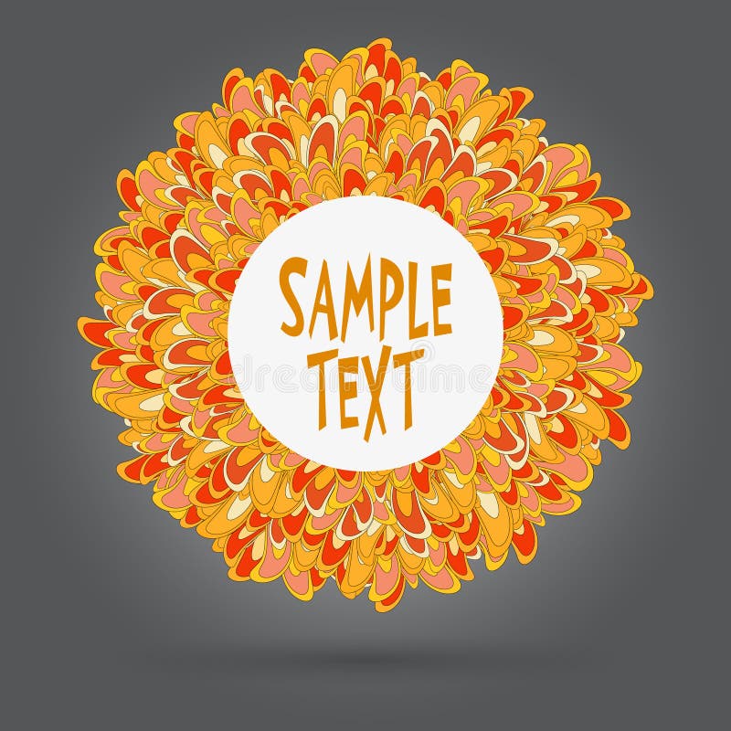 Round Ornamental Frame, Vector Illustration Stock Vector - Illustration ...