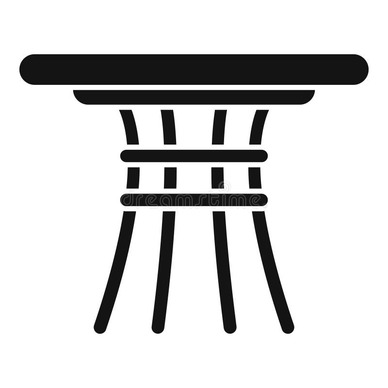 Round Outdoor Table Icon Simple Vector. Park Plan Stock Vector ...