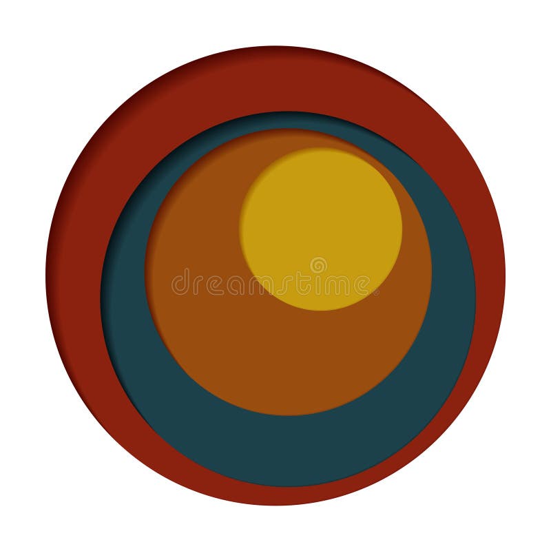 Round Palette of Four Colors on a White Background - Vector Stock ...